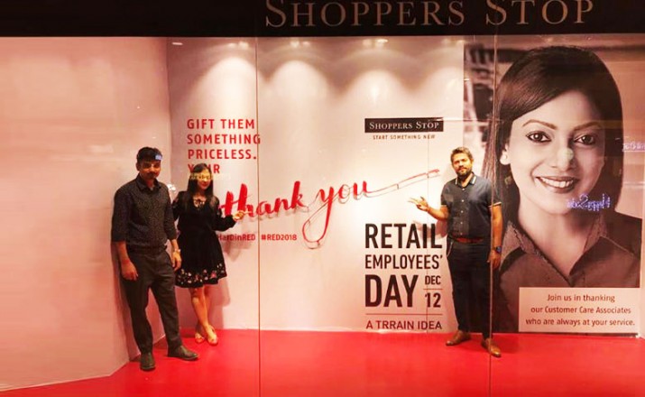Shoppers Stop’s window tribute to retail staff