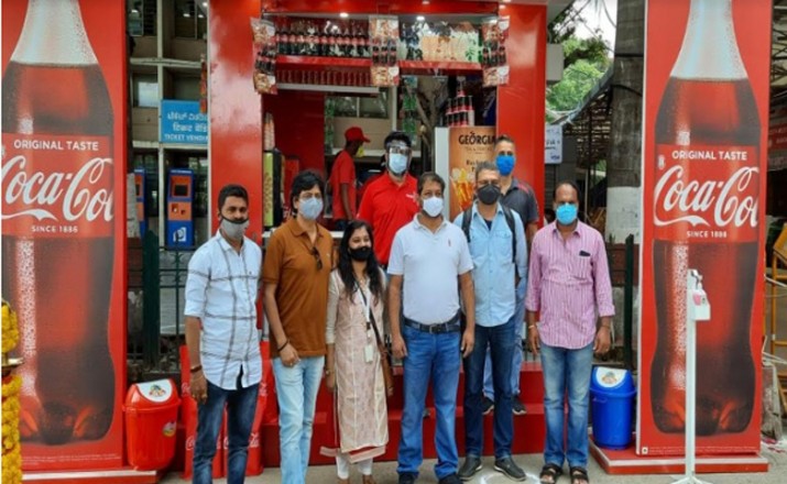 Hindustan Coca-Cola Beverages unveils a beverage only outlet at the KSR ...