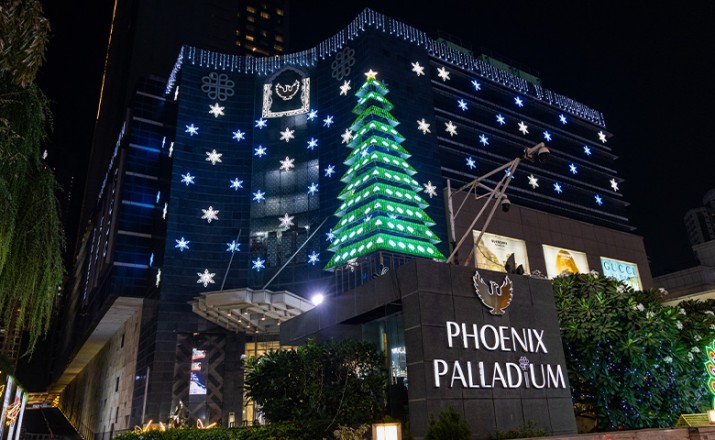 Phoenix Palladium turns into a Snowy Dreamscape